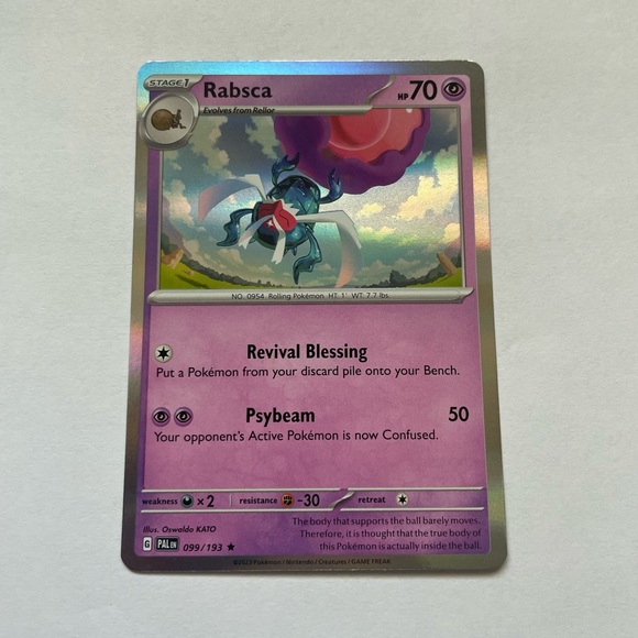 Pokemon | Toys | Pokmon Tcg Paldea Evolved Rabsca Pokmon Card Holofoil ...